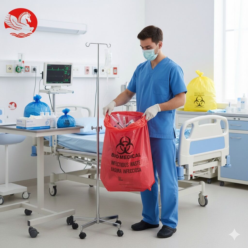Premium Biohazard Bags | Safe Biomedical Waste Disposal