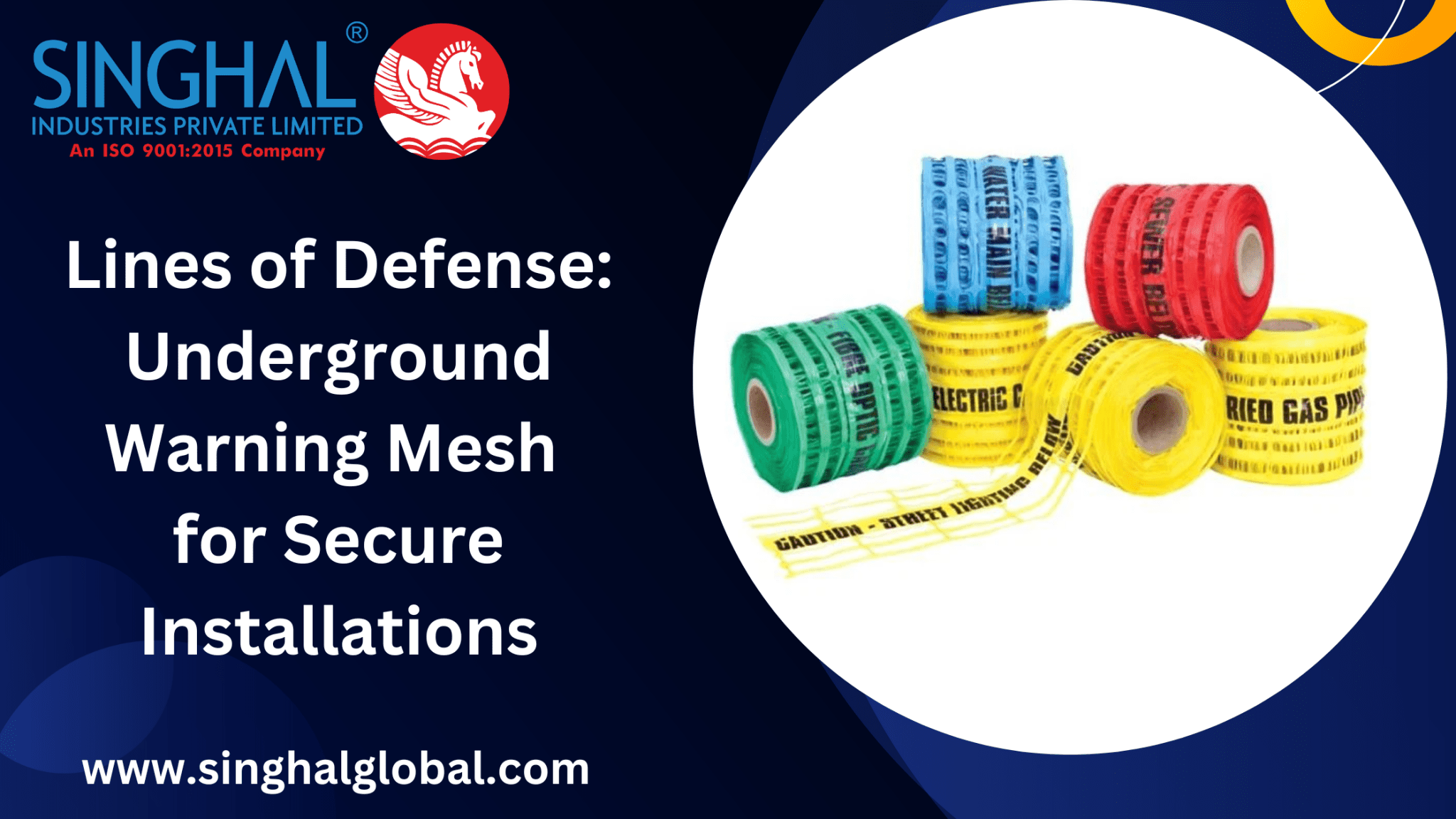 Underground Warning Mesh for Secure Installation